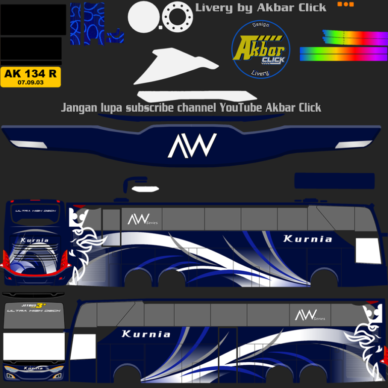 Livery BUSSID JB3+ UHD VOLVO B11R BY MD CREATION - Sukabus.com