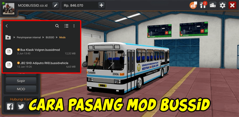 Cara Pasang MOD BUSSID (Bus Simulator Indonesia) dengan Mudah