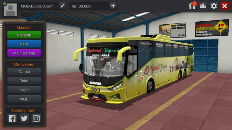 Download MOD BUSSID SKS Scania K410iB Multi Axle