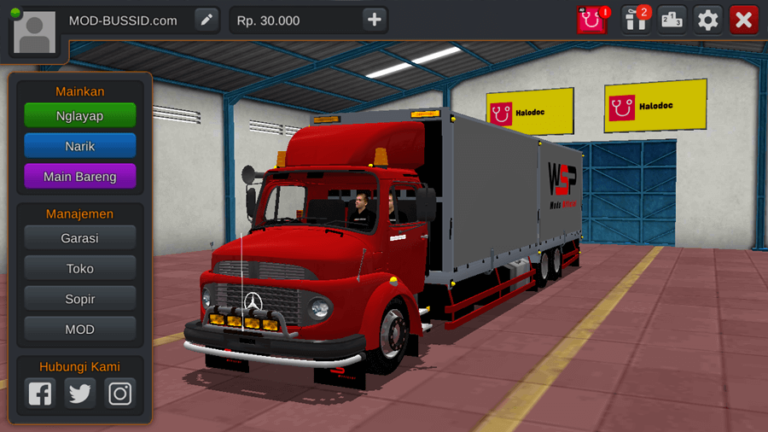 Download MOD BUSSID Truck Mercedes-Benz “Bagong” Edition