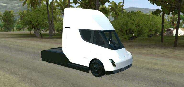 Download MOD BUSSID Mobil Tesla Semi Truck